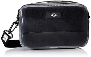 ugg janey ii clear crossbody bag, black, one size us