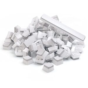 Glorious Aura V1 (White) Pudding Keycaps - Double Shot PBT Translucent for Mechanical Keyboards, 104 Key Set, TKL, Compact Compatible, English (US) Layout (Aura (White))