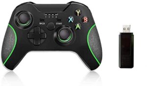 riboxin 2.4g wireless controller for xbox one game controller for xbox one/xbox one s/xbox one x wireless controller pc controller pro game controller for xbox and pc (with no audio jack)