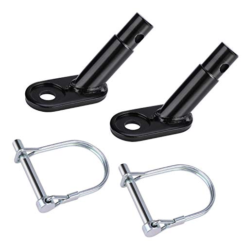 QKURT 2 Pack Bike Trailer Coupler, Bicycle Trailer Hitch Connector Attachment for Child, Pet, Cargo Bike Trailers