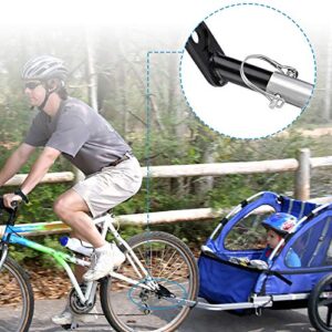 QKURT 2 Pack Bike Trailer Coupler, Bicycle Trailer Hitch Connector Attachment for Child, Pet, Cargo Bike Trailers