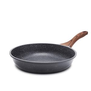 sensarte nonstick frying pan skillet, swiss granite coating omelette pan, healthy stone cookware chef's pan, pfoa free (8/9.5/10/11/12.5 inch) (9.5 inch)