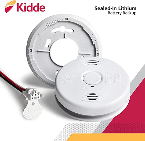 Kidde Hardwired Smoke & Carbon Monoxide Detector, 10-Year Battery Backup, Voice Alerts