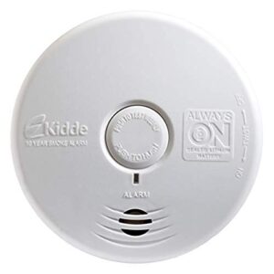 kidde smoke detector, 10-year battery, photoelectric sensor smoke alarm