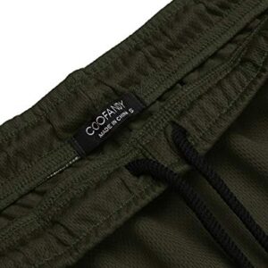 COOFANDY Men's 3 Pack Gym Workout Shorts Mesh Weightlifting Squatting Pants Training Bodybuilding Jogger with Pocket,Black/Army Green/Navy Blue,Medium