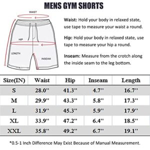 COOFANDY Mens Bodybuilding,Basketball,Fitness,Jogging,Weightlifting,Training,Running,Workout,Athletic,Gym, Shorts, with Zipper Pockets, Medium, Grey