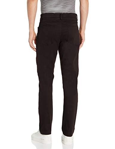 Van Heusen Men's Slim Fit Flex Super Soft Tech Pant, Black, 30W x 32L