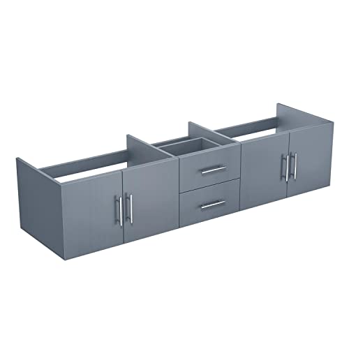 Lexora Geneva 80 in. W x 22 in. D Dark Grey Double Bath Vanity