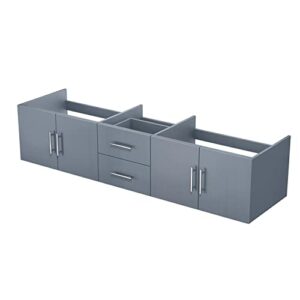 Lexora Geneva 80 in. W x 22 in. D Dark Grey Double Bath Vanity