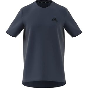 adidas mens fr tee crew navy/black large