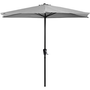 ABCCANOPY Patio Half Umbrellas 11FT (Light Gray)