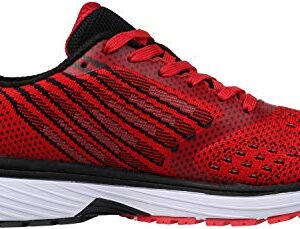 Joomra Men's Running Tennis Shoes Lace up Size 11 Walking Red Gym Fitness Jogging Lightweight Road Runner Jogger Treadmill Cushioning Cross Training for Man Athletic Sneakers 45