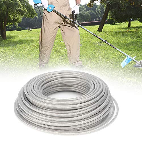 Cut Weed Strimmer Cord String Wire,Lawn Mower Accessories Grass Trimmer Line Steel Wire Brush Cutter Rope for Gardening Grass Trimmer Line