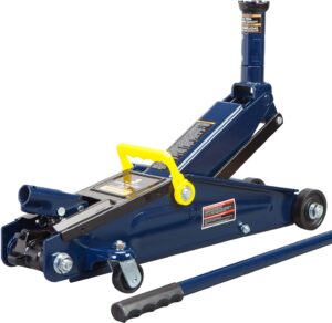 tce at83006u torin hydraulic trolley service/floor jack with extra saddle (fits: suvs and extended height trucks): 3 ton (6,000 lb) capacity, blue