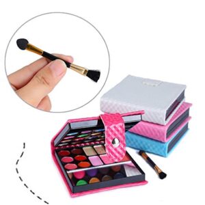 All in one Makeup Kit, Eyeshadow Palette Lip Glosses Blusher Concealer Powder Brush Mirror,Professional makeup kit set for women girls teens or Beginner,32 Color (1Pc) Red