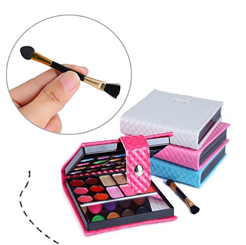 All in one Makeup Kit, Eyeshadow Palette Lip Glosses Blusher Concealer Powder Brush Mirror,Professional makeup kit set for women girls teens or Beginner,32 Color (1Pc) Red