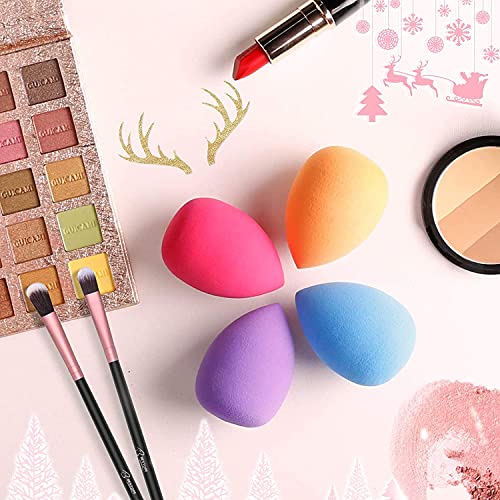 BESTOPE PRO 16Pcs Makeup Brushes Set, 4Pcs Beauty Blender Sponge Set and 1 Brush Cleaner, Premium Synthetic Foundation Brushes Blending Face Powder Eye Shadows Make Up Brushes Kit (Black Rose Gold)