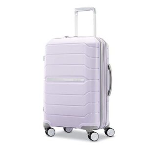 samsonite freeform hardside expandable with double spinner wheels, carry-on 21-inch, lilac