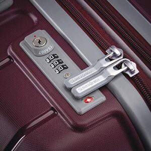 Samsonite Freeform Hardside Expandable with Double Spinner Wheels, Checked-Medium 24-Inch, Merlot