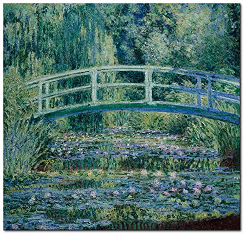 DIY Kits for Adults Monet's Impressionist Painting Water Lily and Nihonbashi DIY Painting Paint by Numbers Kits On Canvas