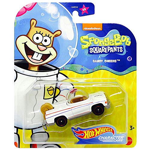 Spongebob Squarepants Collectible Character Car - Compatible with and Made by Hotwheels ~ Sandy The Squirrel ~ GMR59