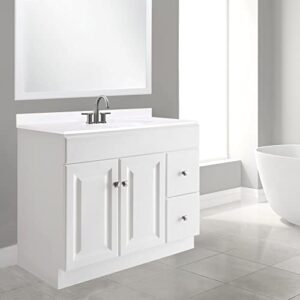 Design House Wyndham Unassembled Bathroom Vanity Cabinet Without Top, 36 in, White