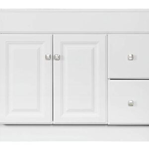 Design House Wyndham Unassembled Bathroom Vanity Cabinet Without Top, 36 in, White