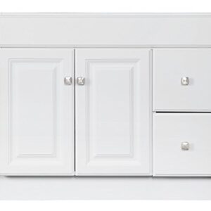 Design House Wyndham Unassembled Bathroom Vanity Cabinet Without Top, 36 in, White