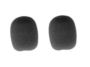 replacement aviation microphone windscreens for bose and crystal mic typhoon (two (2) pack a20 model)