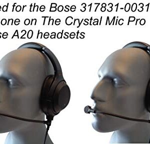 Replacement Aviation Microphone windscreens for Bose and Crystal Mic Typhoon (Two (2) Pack A20 Model)