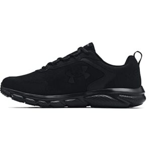 Under Armour mens Charged Assert 9 Running Shoe, Black (002 Black, US