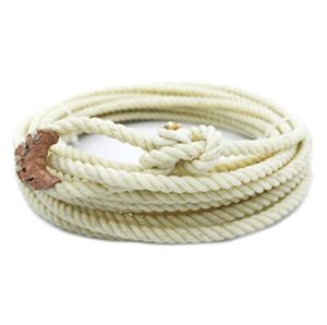 30 ft white western adult lasso rope rodeo