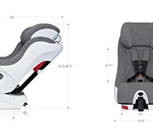 Clek Foonf Convertible Car Seat, Pitch Black (Crypton C-Zero Performance Fabric)