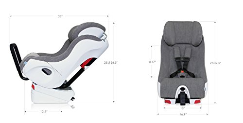 Clek Foonf Convertible Car Seat, Pitch Black (Crypton C-Zero Performance Fabric)