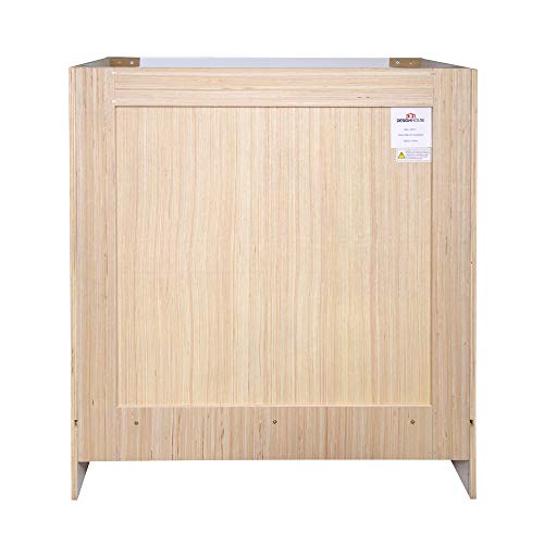 Design House 586941 Bath Unassembled Modern 2-Door Shaker Bathroom Vanity Cabinet Only, 30 x 21, White