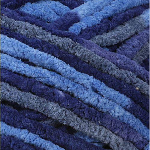 Bernat Blanket Yarn - Big Ball (10.5 oz) - 2 Pack with Pattern Cards in Color (North Sea)