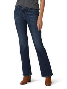 lee women's legendary mid rise bootcut jean compass 12