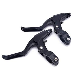 yimaa 1 pair bicycle brake levers universal bike brakes handle replacement aluminum bycicle parts and accessories for mountain bike, road bike, folding bike, mtb, 2.2cm diameter