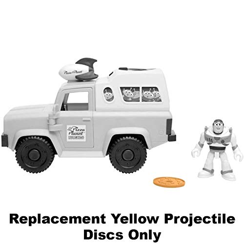 Replacement Parts for Imaginext Pizza Planet - Toy Story Buzz Lightyear and Pizza Planet Truck Playset GFR98 ~ Replacement Projectile Discs ~ Includes 4 Yellow Discs