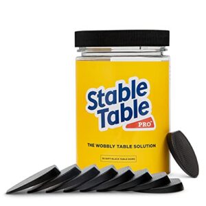 stable table - black restaurant table leg 30 shim wedges premium furniture levelers restaurant table shims, home improvement diy levelers - rubber type texture, firm, non-slip, doors, tables and more