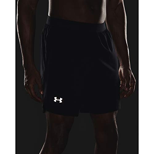 Under Armour mens Launch Run 7-inch Shorts , Black/Reflective , 3X-Large