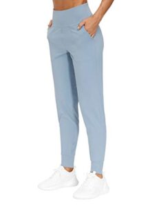 the gym people women's joggers pants lightweight athletic leggings tapered lounge pants for workout, yoga, running (medium, denim blue)