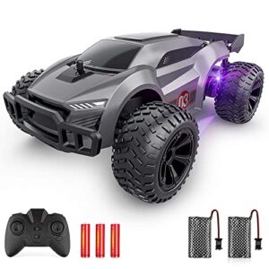 epochair remote control car - 2.4ghz high speed , offroad hobby rc racing car with colorful led lights and rechargeable battery,electric toy car gift for 3 4 5 6 7 8 year old boys girls kids