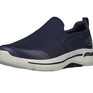 Skechers Men's Gowalk Arch Fit-Athletic Slip-On Casual Loafer Walking Shoe Sneaker, Navy/Grey, 9