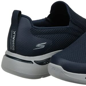 Skechers Men's Gowalk Arch Fit-Athletic Slip-On Casual Loafer Walking Shoe Sneaker, Navy/Grey, 9