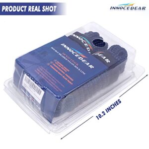 INNOCEDEAR 2 Pack Premium Navy Blue Dock Lines - 15' / 25'/35' with Eyelet.Double Braided Nylon Dock Line/Mooring Lines.Hi-Performance Marine Boats Ropes