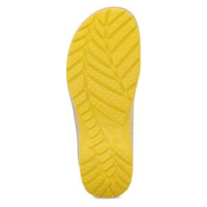 Dansko Kane Slip-On Mule Clog for Women – Lightweight Cushioned Comfort and Removable EVA Footbed with Arch Support – Easy Clean Uppers Kane Yellow 7.5-8 M US