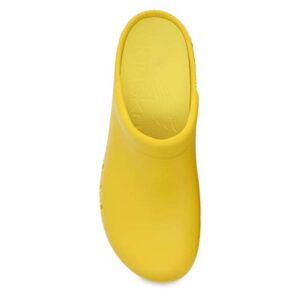 Dansko Kane Slip-On Mule Clog for Women – Lightweight Cushioned Comfort and Removable EVA Footbed with Arch Support – Easy Clean Uppers Kane Yellow 7.5-8 M US