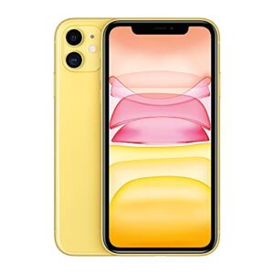 Apple iPhone 11, 128GB, Yellow - Unlocked (Renewed Premium)