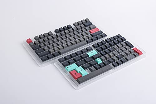 HK GAMING Custom Keycaps | Dye Sublimation PBT Keycap Set for Mechanical Keyboard | 139 Keys | Cherry Profile | ANSI US-Layout | Compatible with Cherry MX, Gateron, Kailh, Outemu | Stealth Dolch